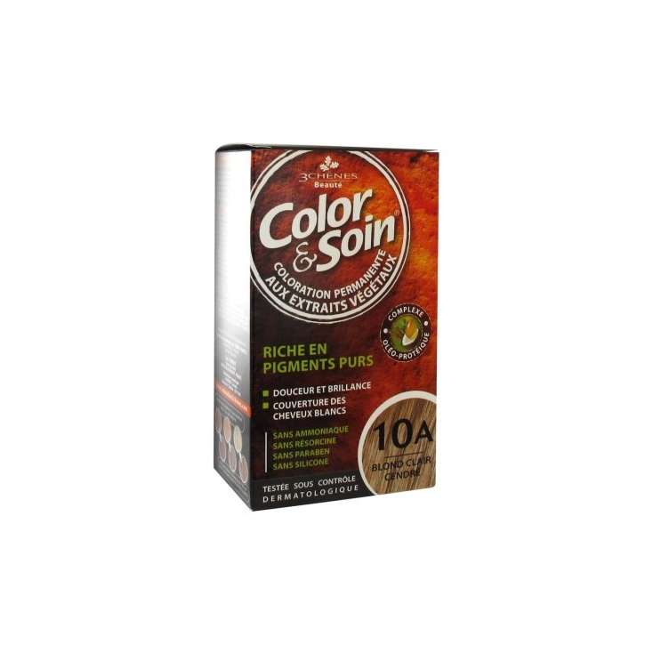 Color & Soin 10A Rubio Claro Ceniza: Color de Cabello Natural y Saludable